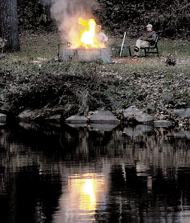 STILL LIFE: Fire on the water