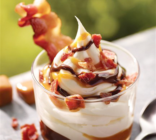 Fast-food chain bets on bacon sundae