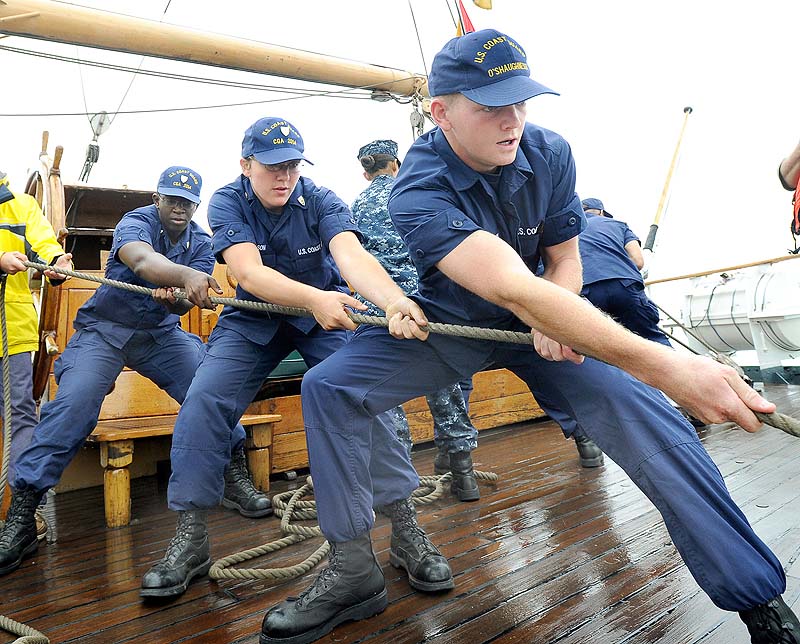 Coast Guard’s largest tall ship at Maine State Pier