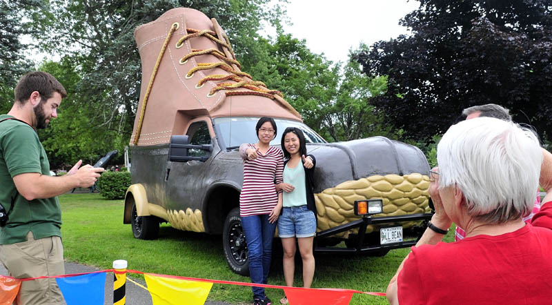 L.L. Bean’s Bootmobile rolls through Waterville