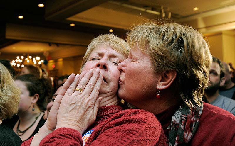 Gay-marriage backers end losing streak, look ahead