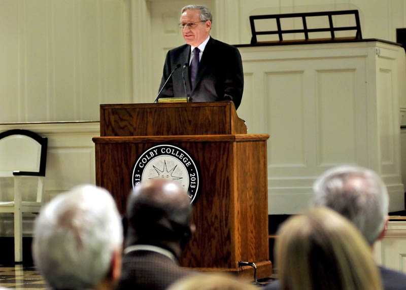 Watergate reporter Bob Woodward receives Colby’s Lovejoy journalism ...