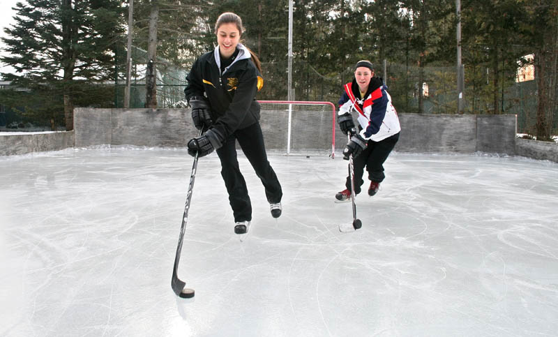 Once more into the rink: Waterville area sees resurgence of ice skating