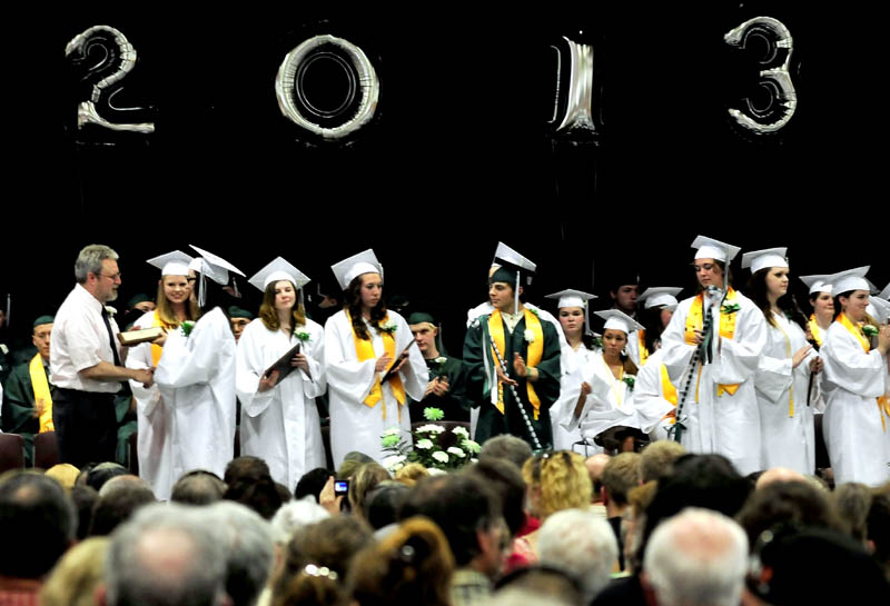 Olympian urges Carrabec graduates to show courage, fortitude