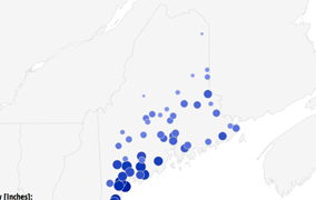 INTERACTIVE MAP: Snowfall totals in Maine’s cities and towns