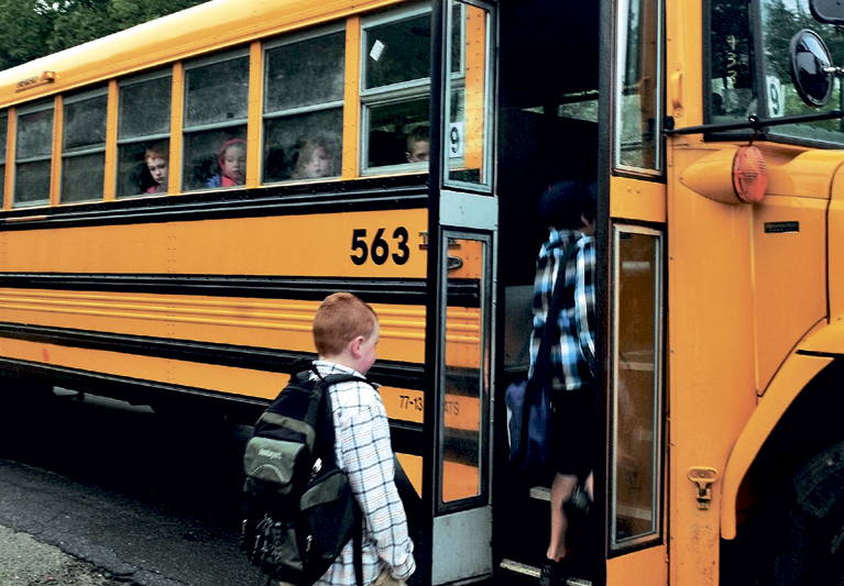 Central Maine school bus routes
