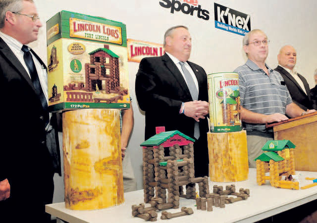 Burnham plant to manufacture Lincoln Logs