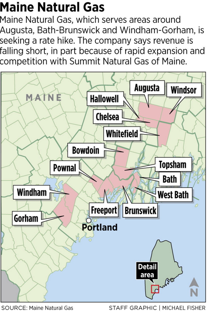 Maine Natural Gas seeks rate increase to expand market, raise revenue