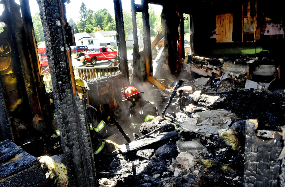 Canaan Fire 9/6 - Kennebec Journal and Morning Sentinel