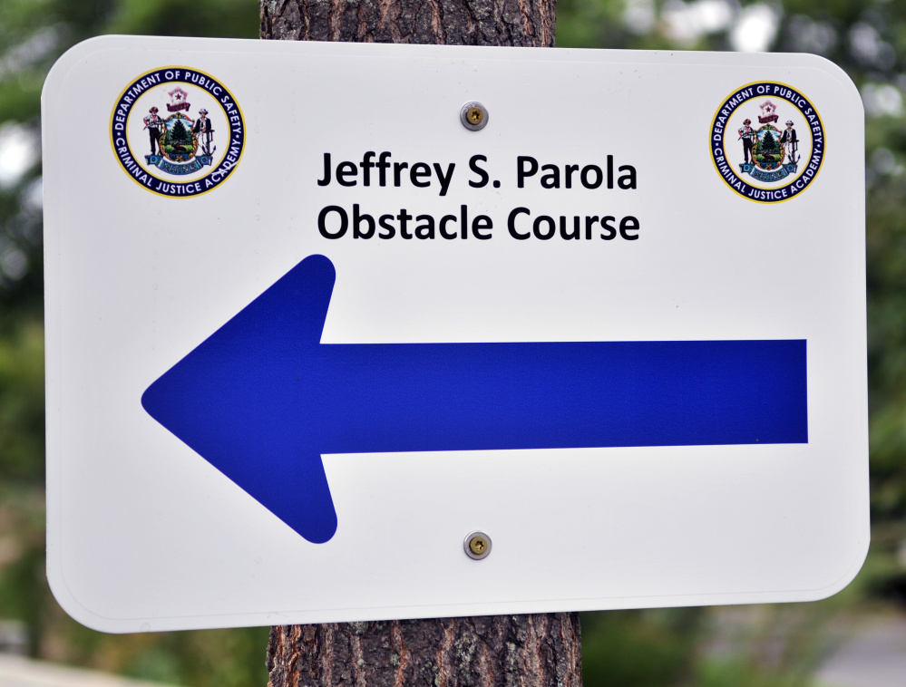 Vassalboro police academy obstacle course dedicated to fallen trooper