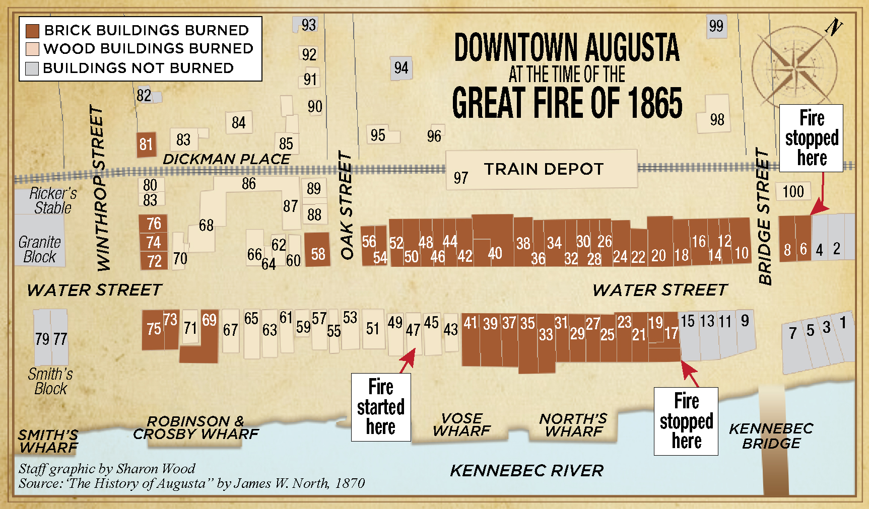 Augusta to mark anniversary of 1865 Great Fire