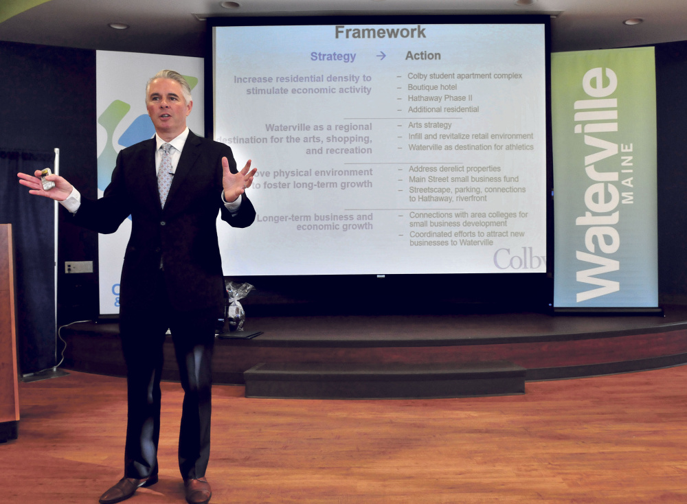 Colby, Thomas college presidents tout importance of community investment