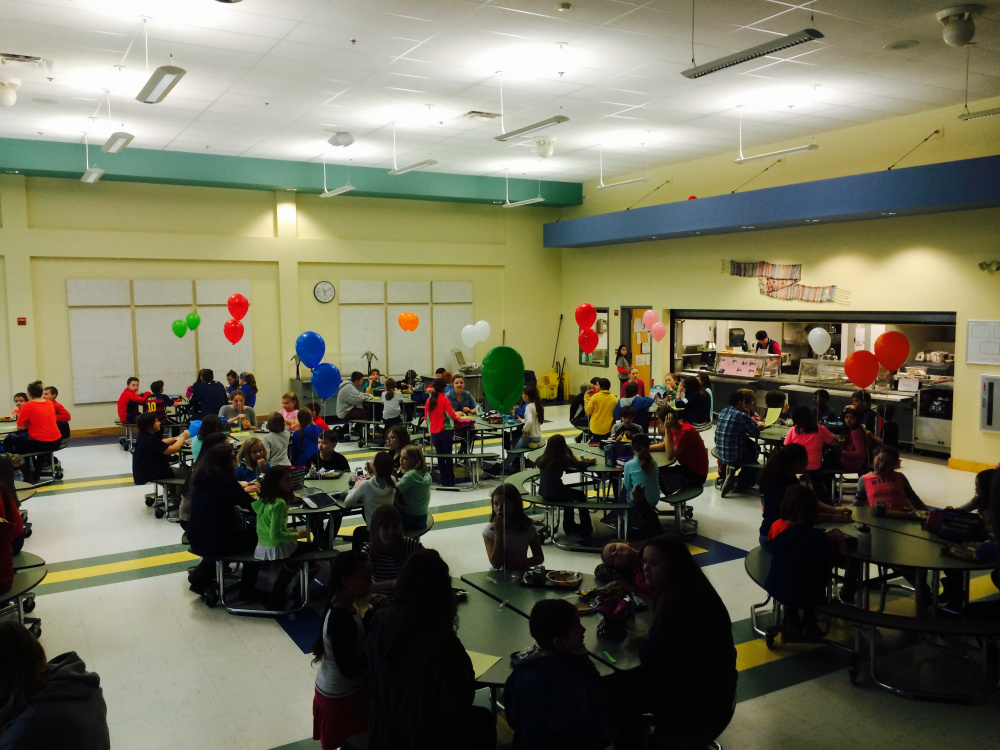 Mix it Up at Lunch Day held at Hall-Dale Elementary