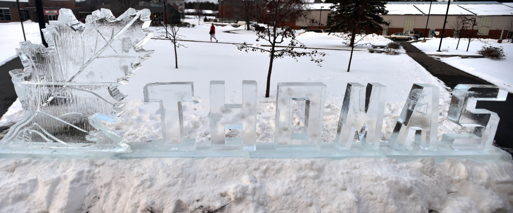 GALLERY: Thomas College ice sculpture - Kennebec Journal and Morning ...