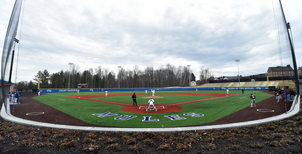 Colby College christens new baseball field with 7-6 win over UMaine ...