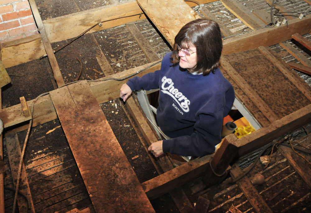 Fairfield Grange hall feeling the effects of decades of bats in the attic