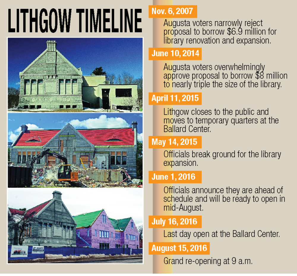 Lithgow Public Library in Augusta preparing to move back home