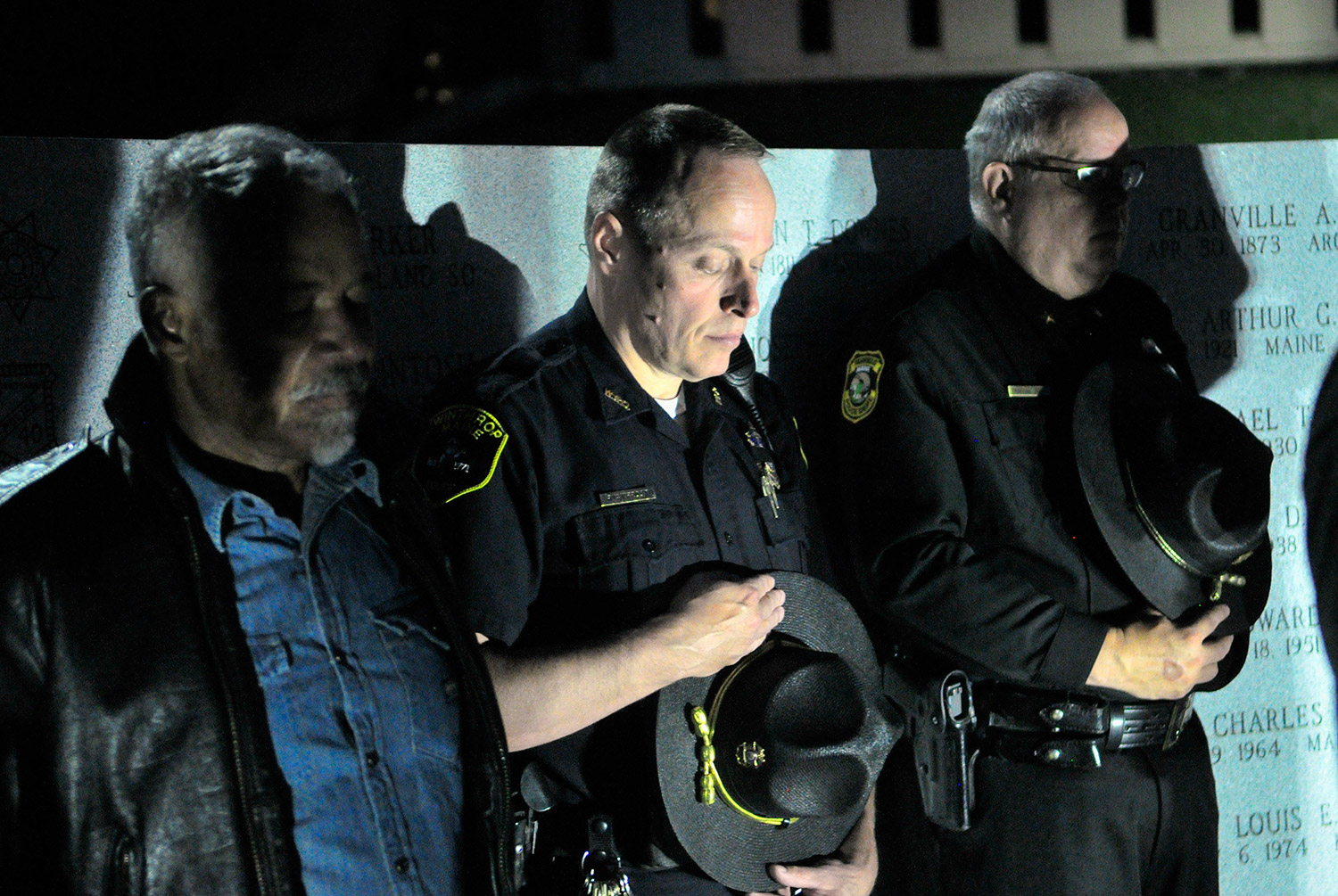 Augusta police hold vigil for police officers killed in Dallas