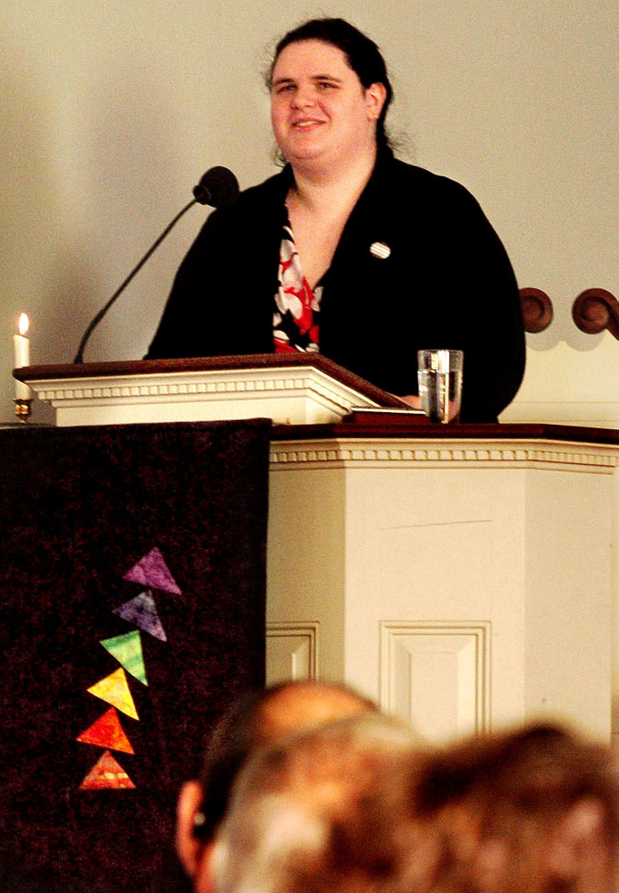 President of transgender community group talks in Waterville about ...