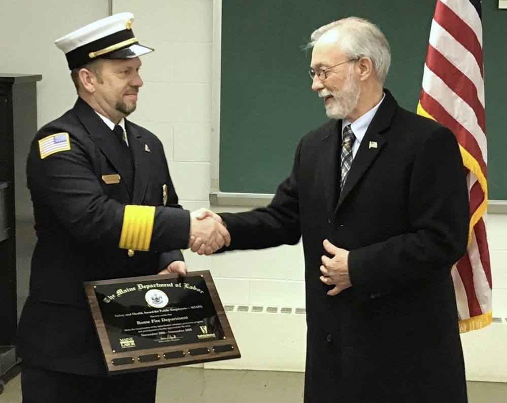 Rome Fire Department recognized