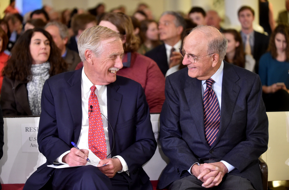 Gallery: Sen. King talks foreign policy at Colby - Kennebec Journal and ...