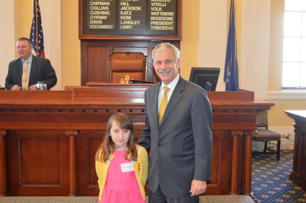 Kayley Magruder serves as honorary page