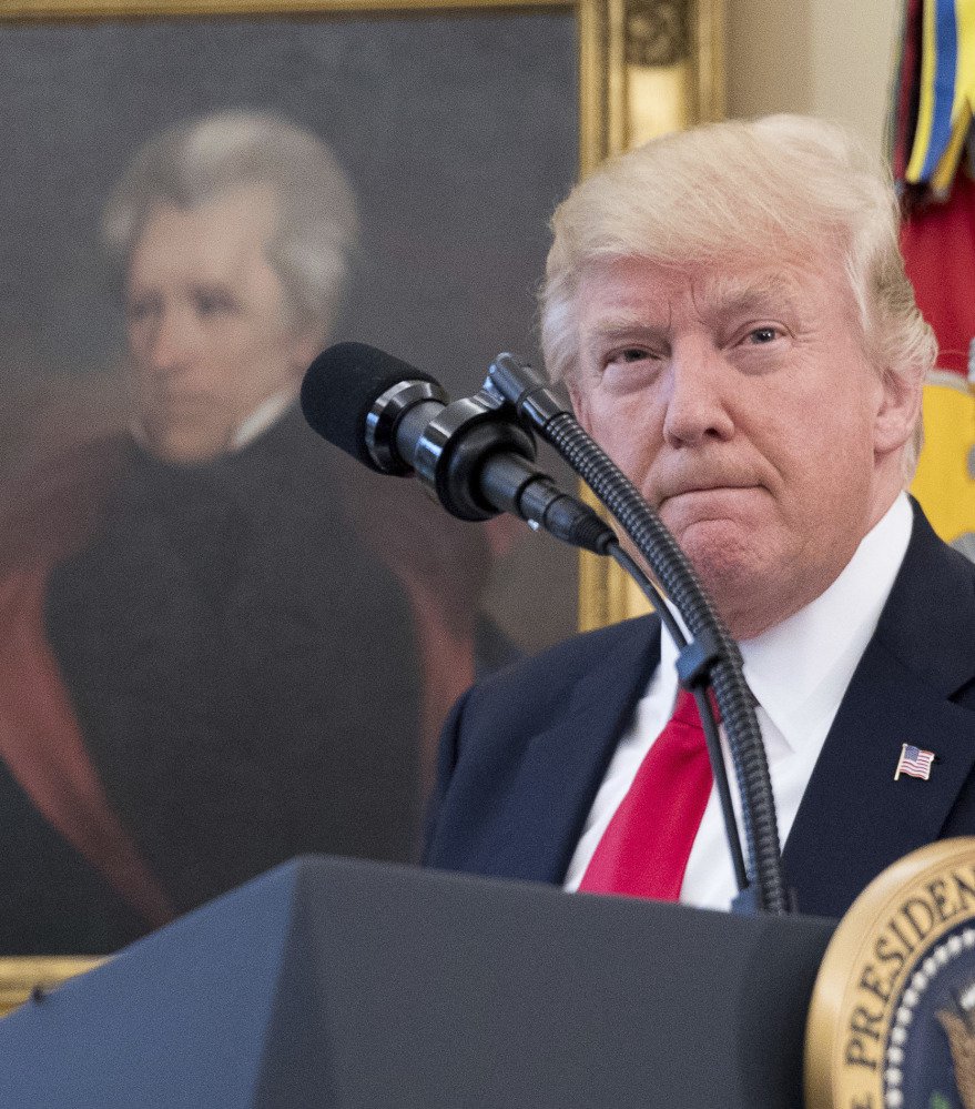 President Trump shaky on Jackson, the Civil War