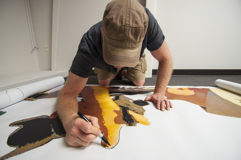 Gallery: Wheat paste art in Waterville - Kennebec Journal and Morning ...