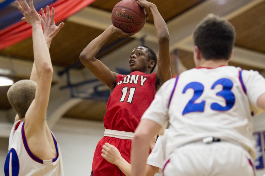 Cony boys basketball ends Messalonskee’s playoff hopes