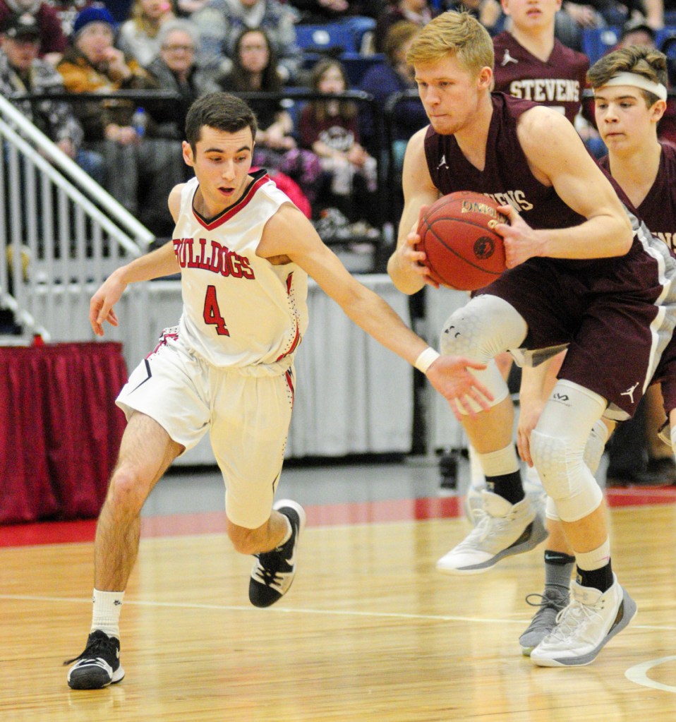 George Stevens pulls away from Hall-Dale for Class C boys basketball title