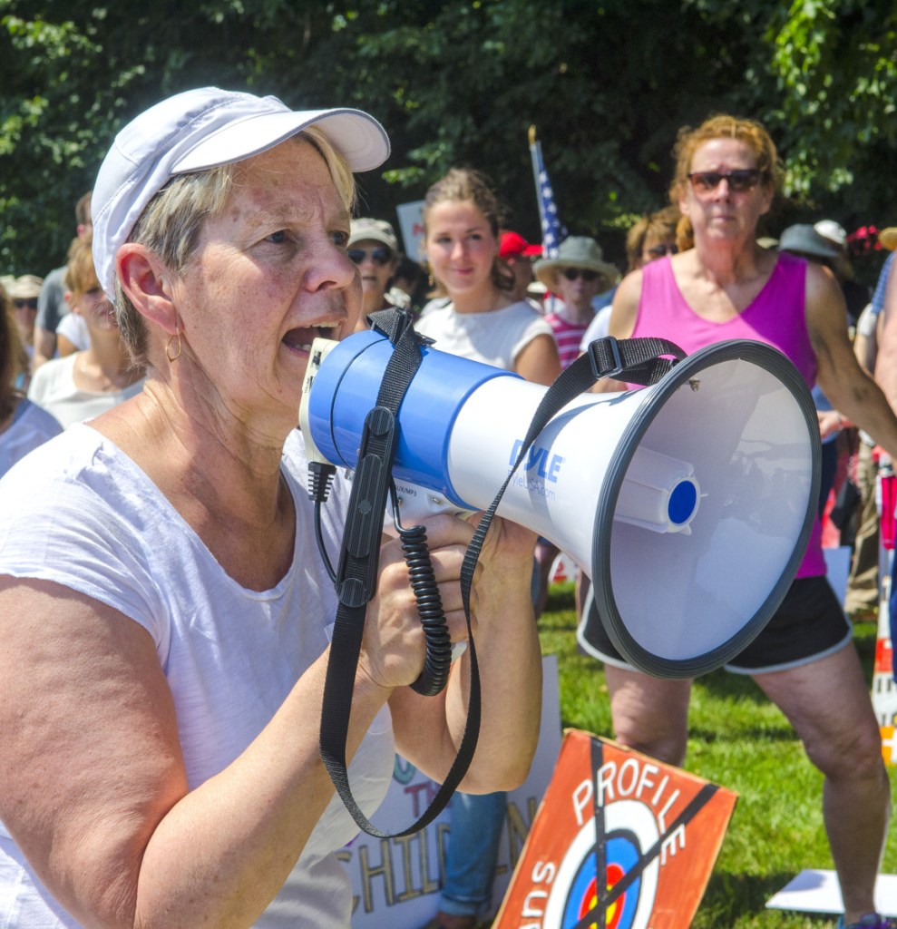 Augusta, Farmington immigration rallies draw hundreds