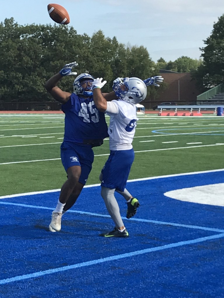 Colby football team gets back to work