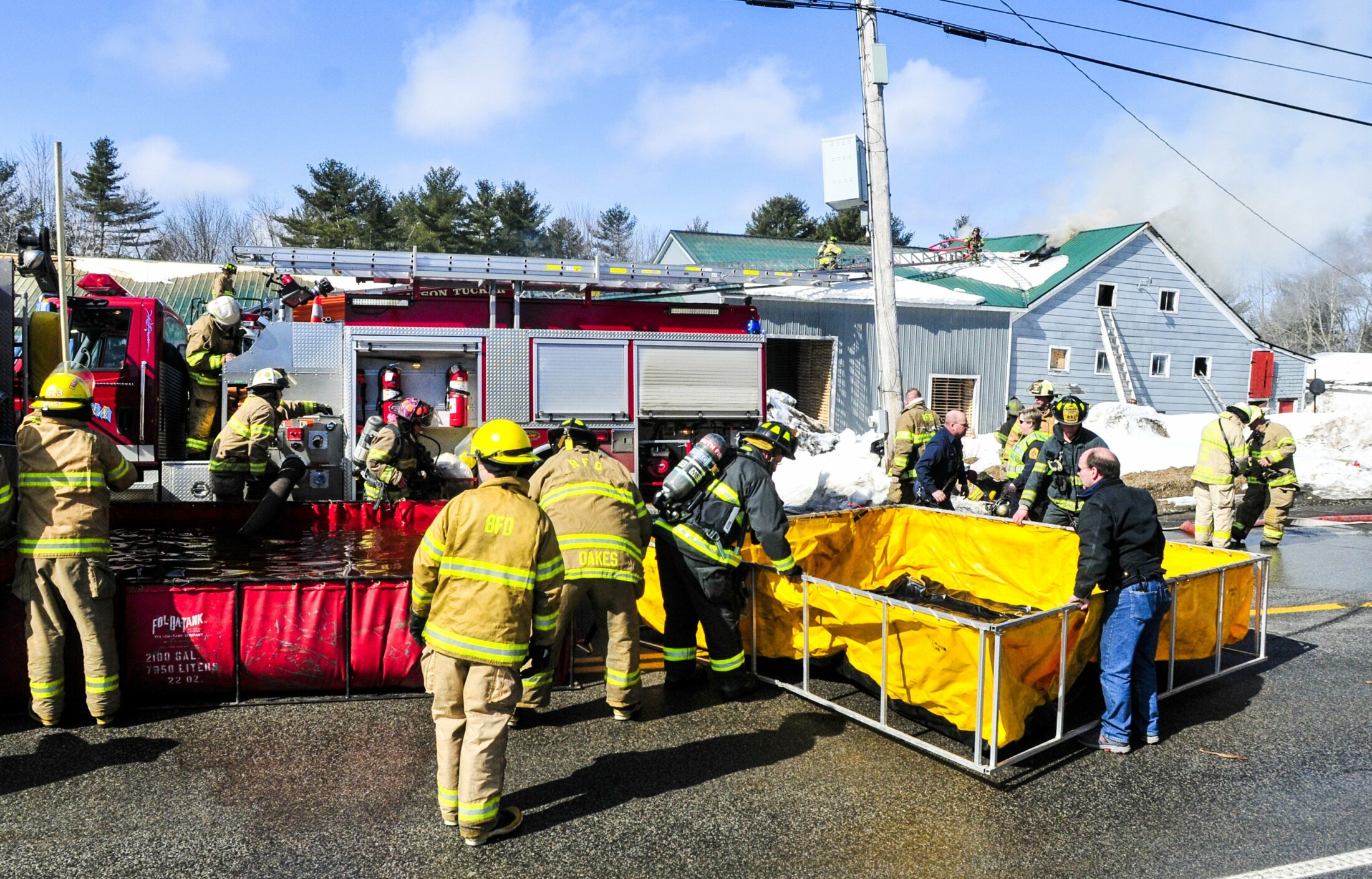 Pallet mill catches fire in Mount Vernon