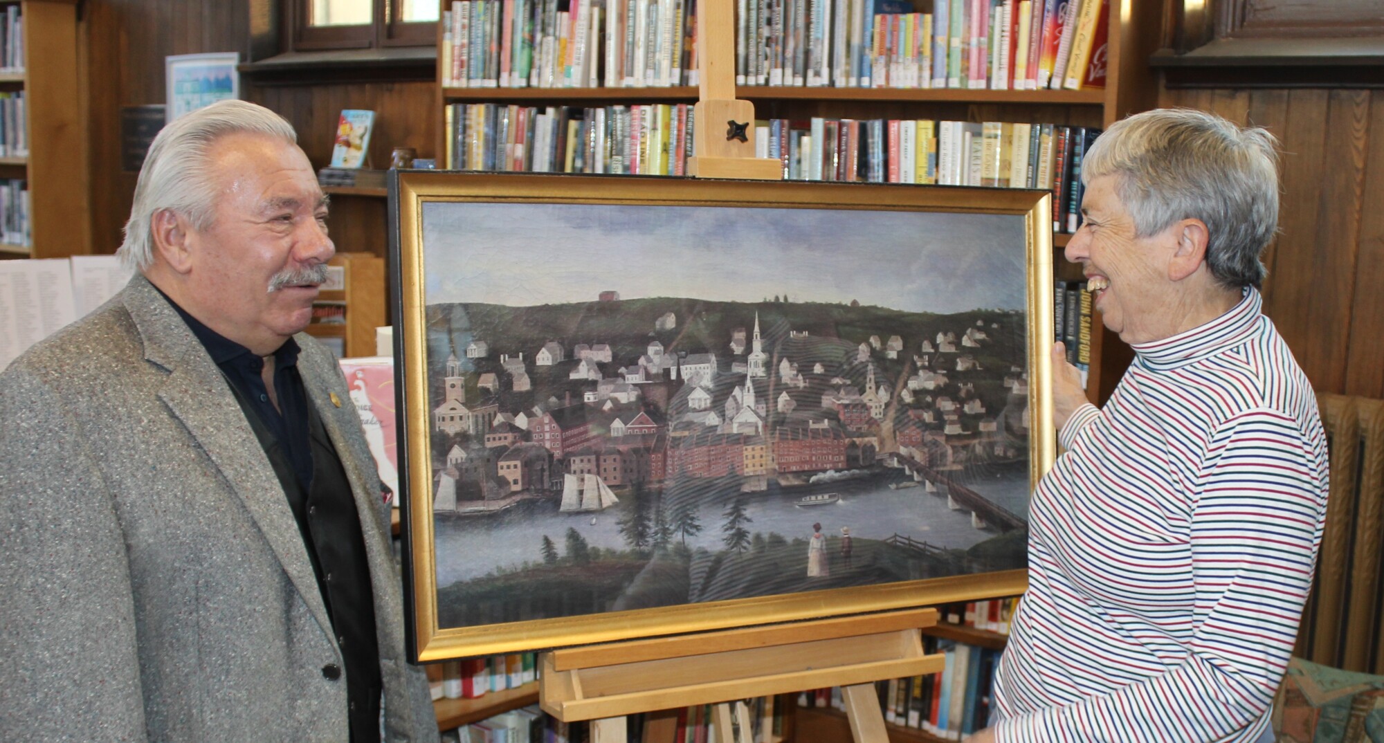 Hallowell librarian wins Row House 2022 raffle