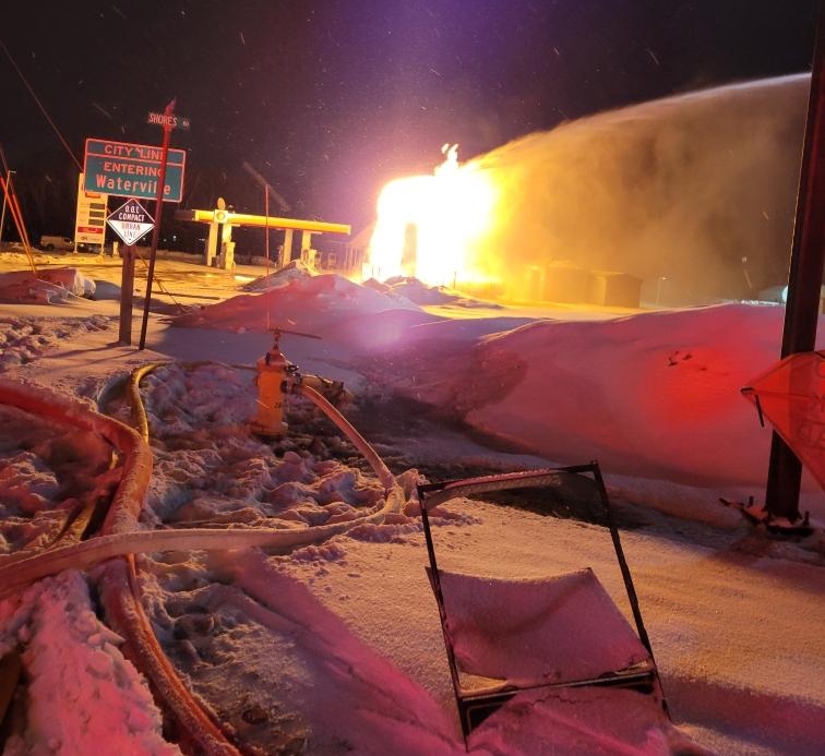 Crews contain propane blaze set off by fuel leak at Waterville pump station