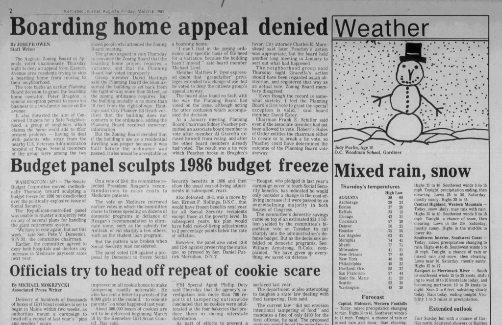 March 8, 1985: Officials try to head off repeat of Girl Scout cookie ...
