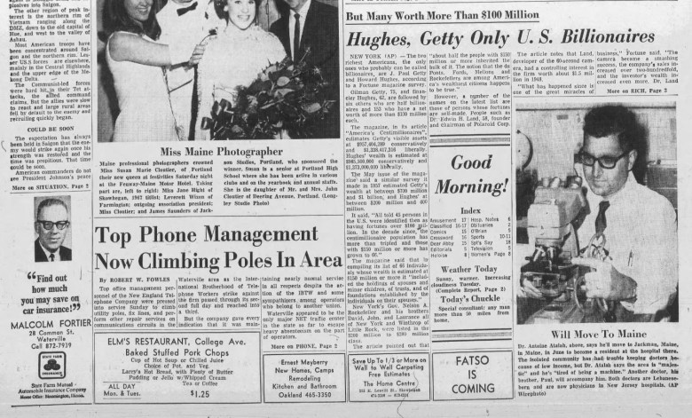 April 29, 1968: Top management at New England Telephone Company forced ...