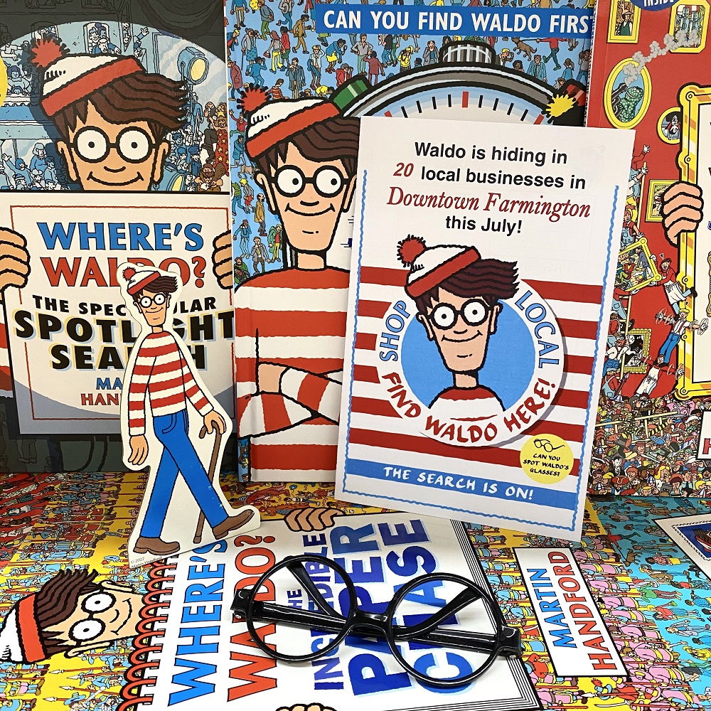 Find iconic children’s book character Waldo in Farmington during July