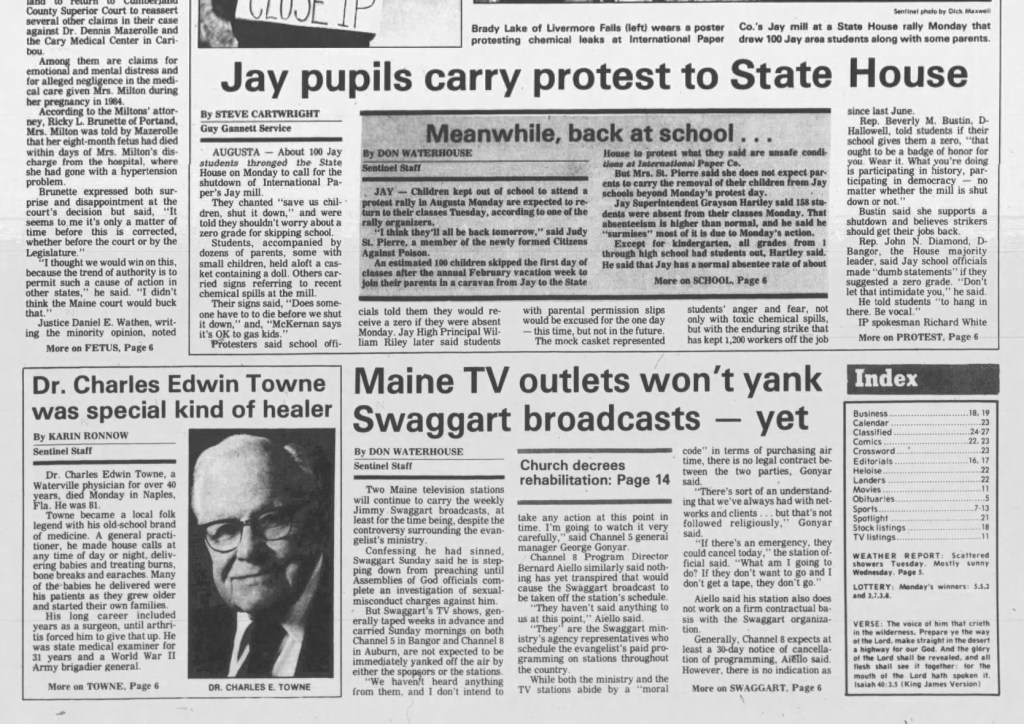 Feb. 23, 1988: Former Waterville doctor, Dr. Charles Edwin Towne, dies ...