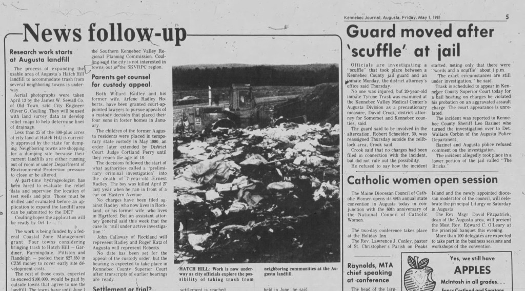 May 1, 1981: Officials investigating ‘scuffle’ at Kennebec County jail ...