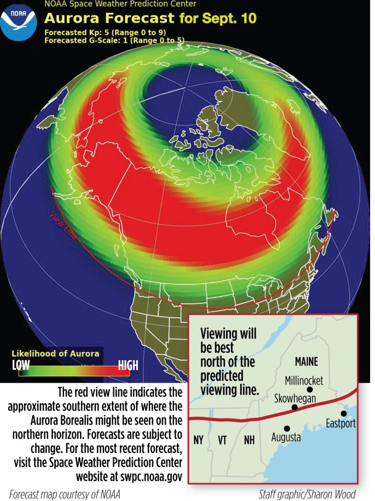 Aurora borealis alert