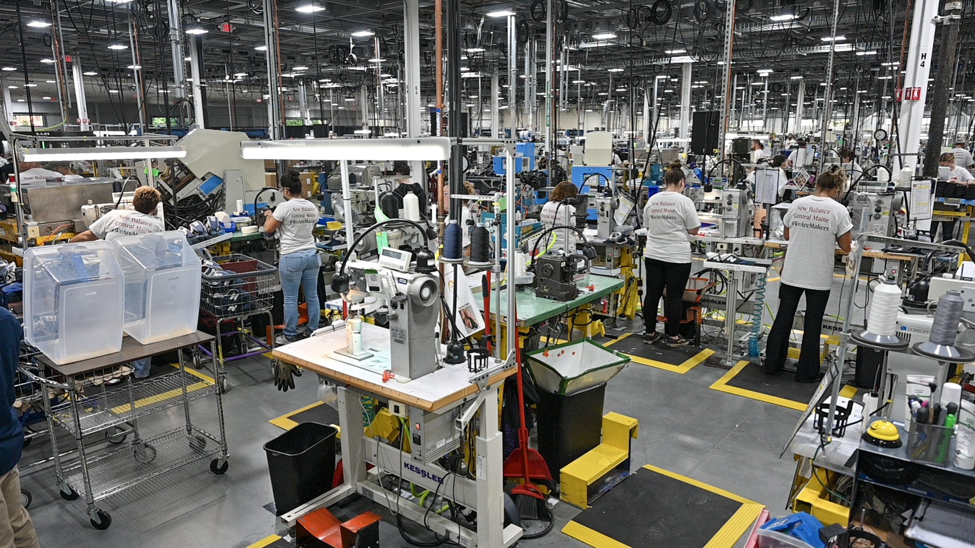 New Balance celebrates new Skowhegan factory, American manufacturing