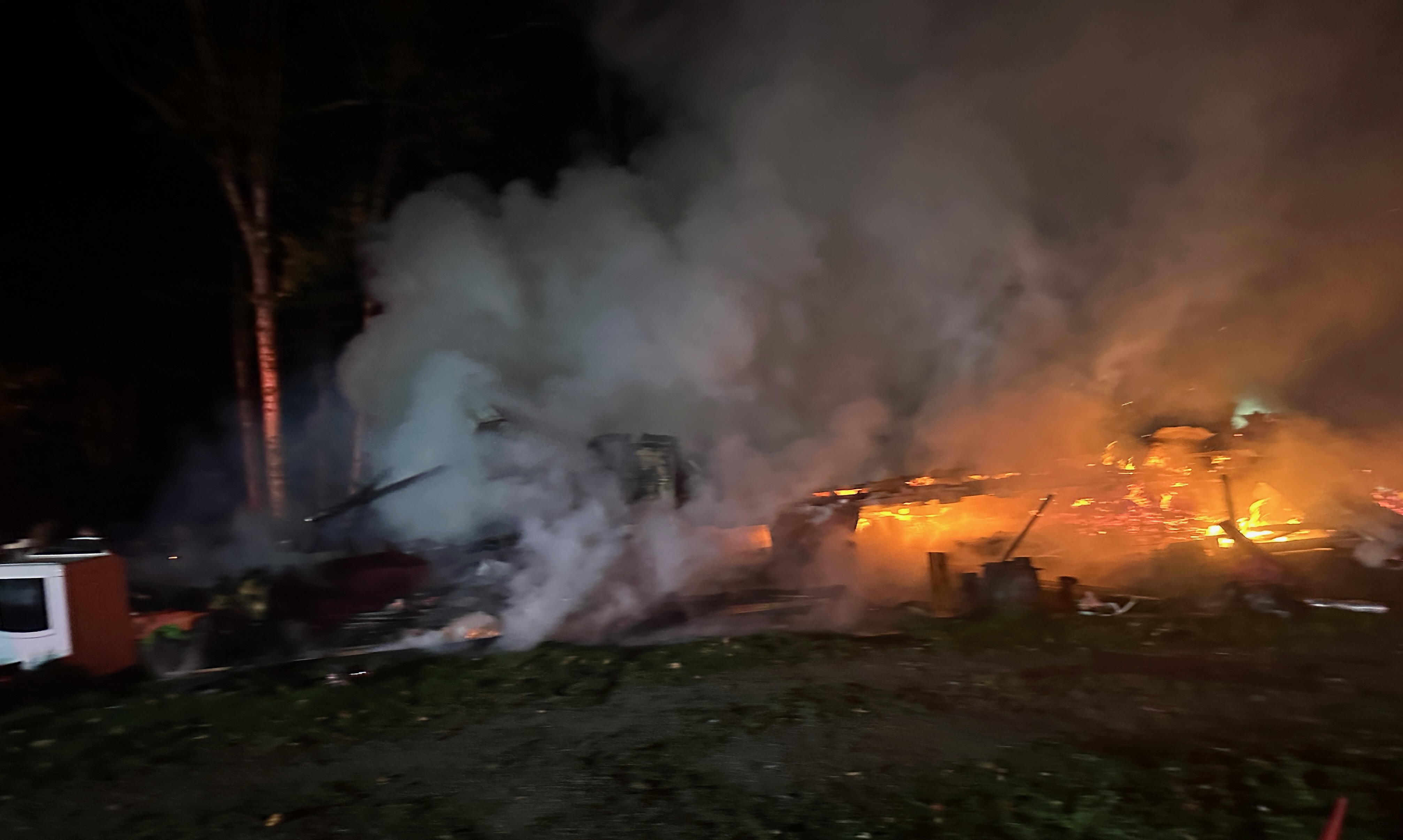 St. Albans mobile home destroyed by Monday morning fire