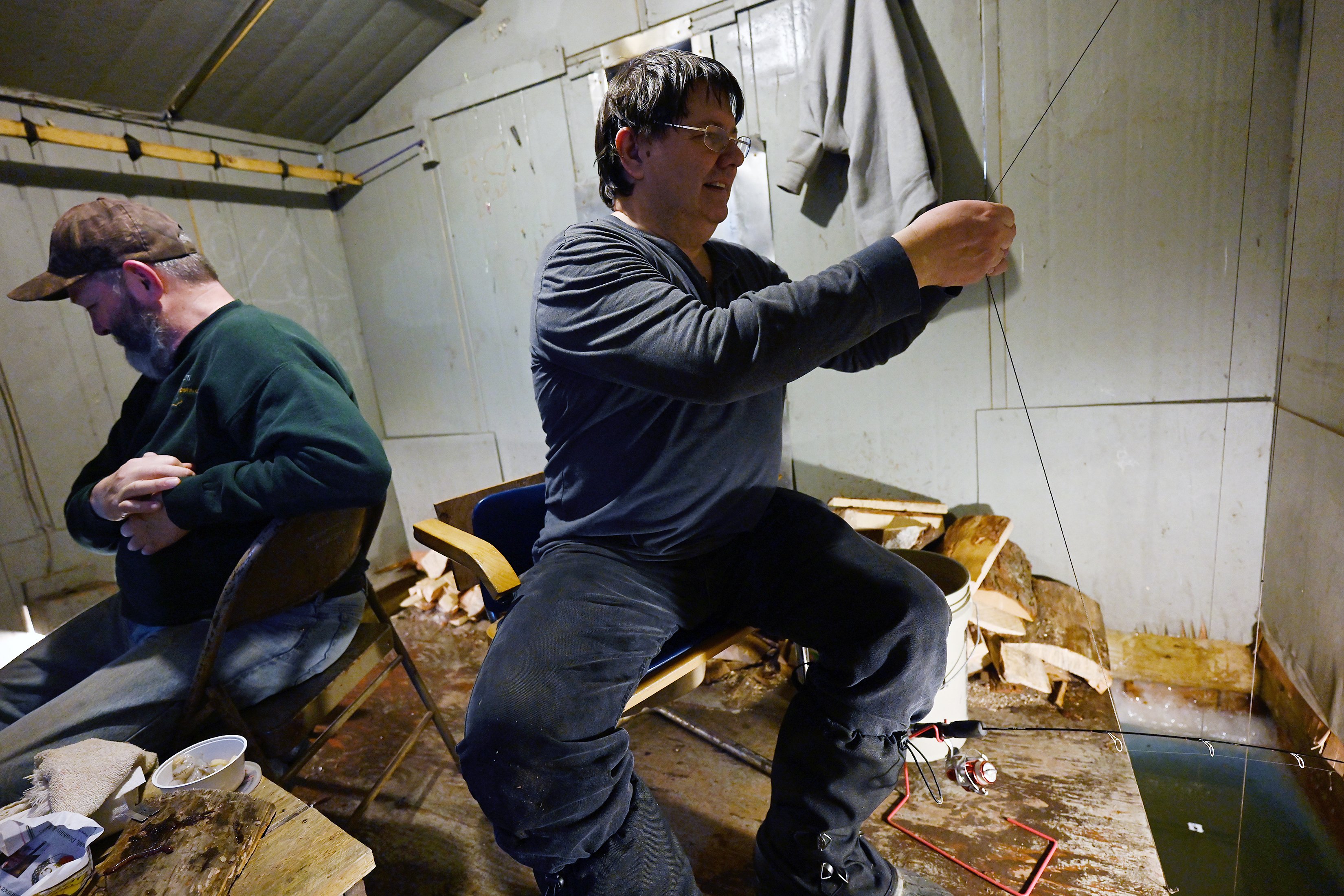 In central Maine, early ice makes smelt fishing nice