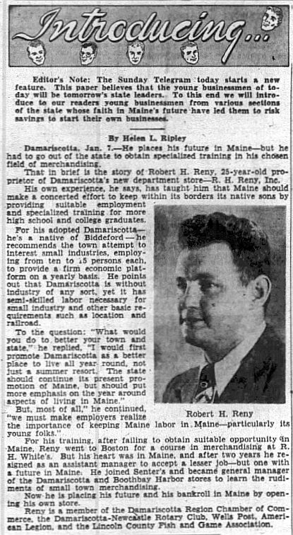 A look back at the man who made Renys, a century after his birth