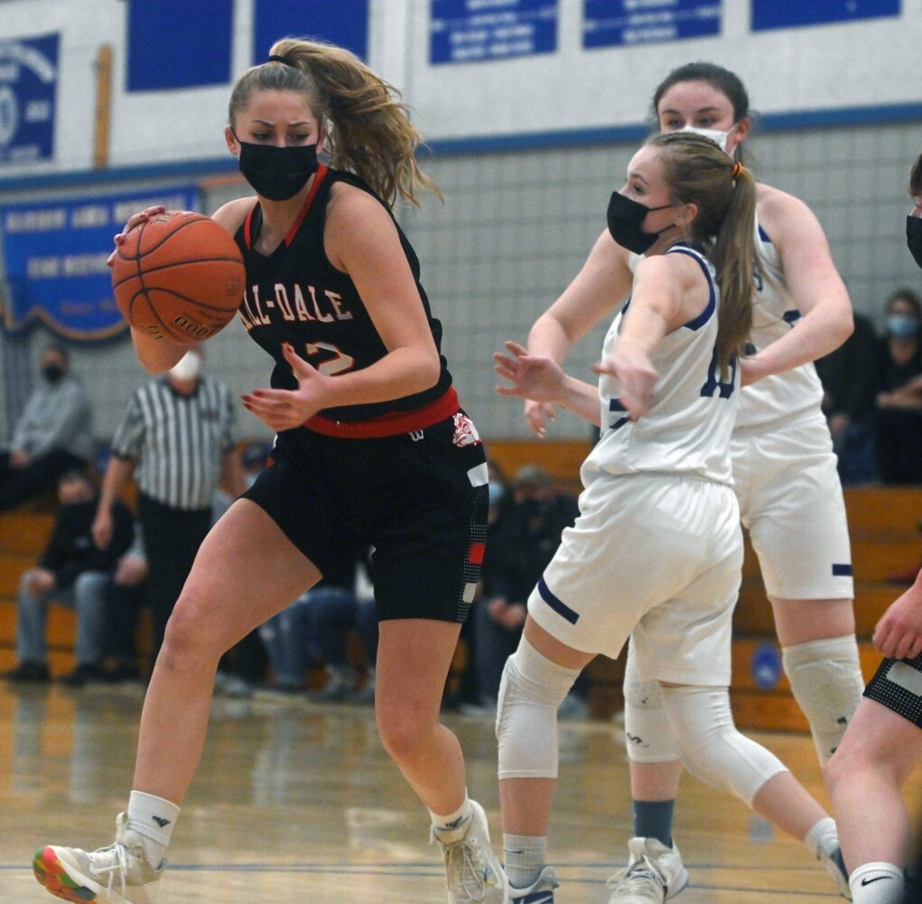 Girls basketball: Hall-Dale muscles its way past Madison