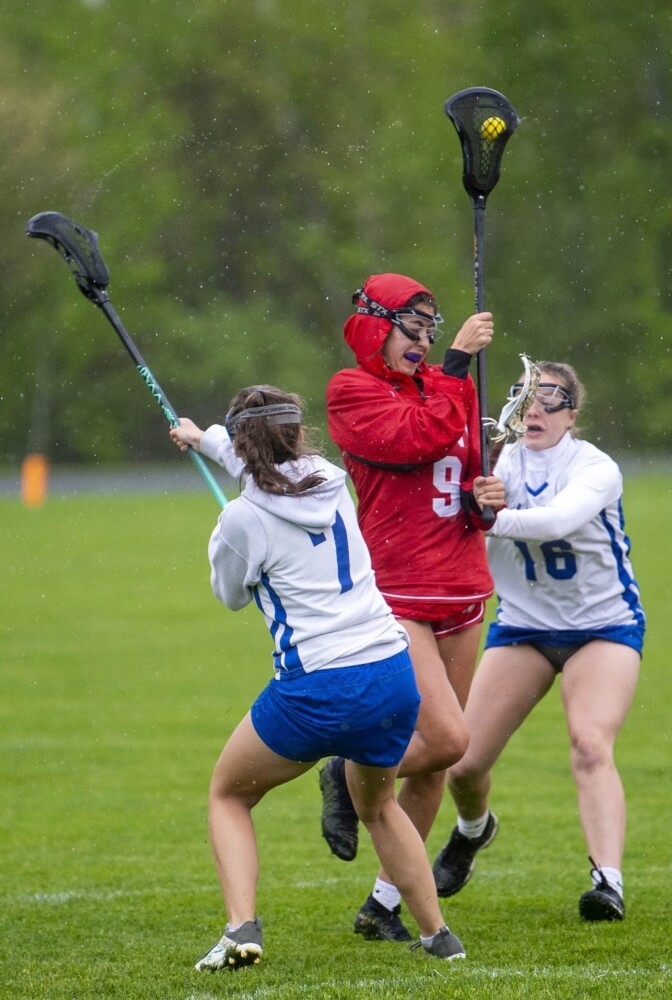 Versatility leads Cony girls lacrosse past Lawrence in Class B showdown