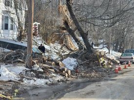Jay home, cars damaged in storm Friday